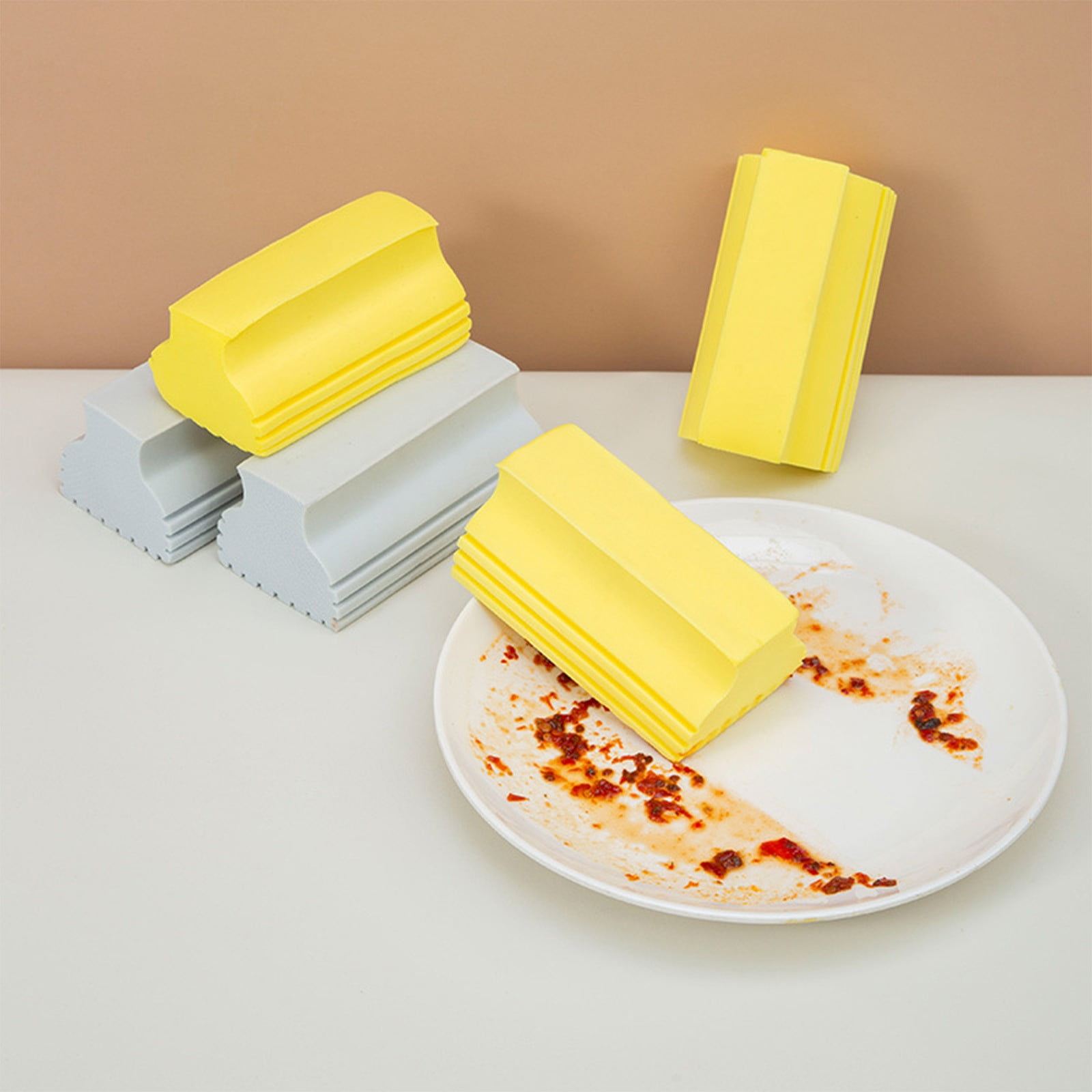 Tyidzon High Density Sponge Scrub with Handle, Effortless Cleaning Non ...