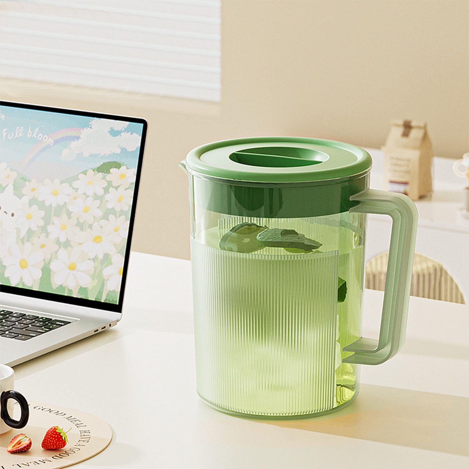 Tyidzon Juice Pitcher with Lids for Fridge, Water Bottle Water Jug for ...