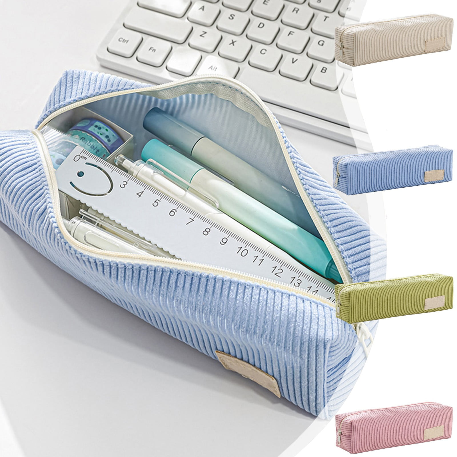 Tyidzon Large Capacity Pencil Case Stationery Pouch, Multicolored Pen ...