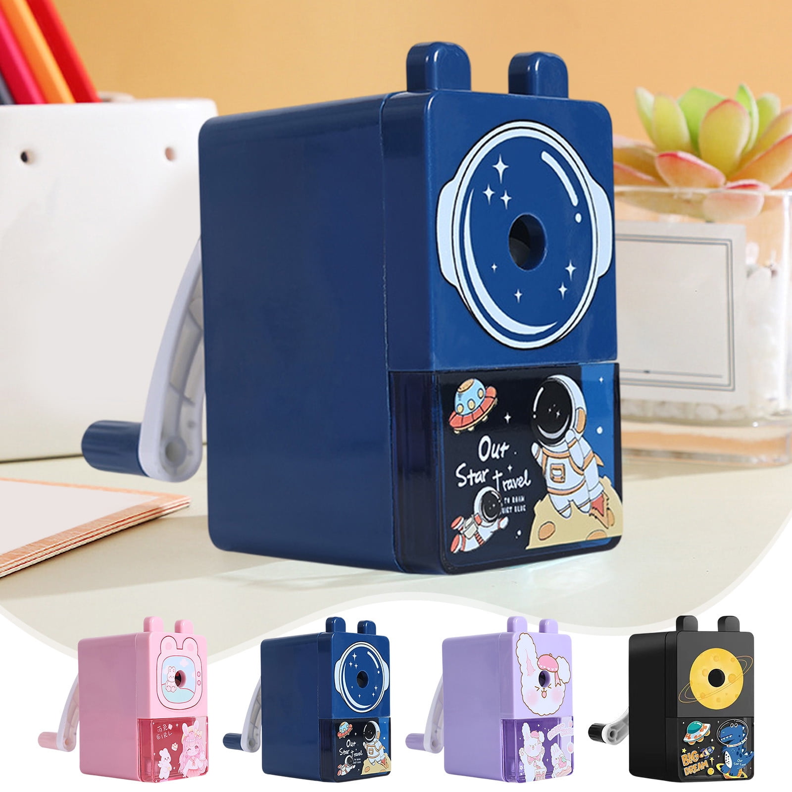 Tyidzon Pencil Sharpener Black, Manual Pencil Sharpener with Stronger ...