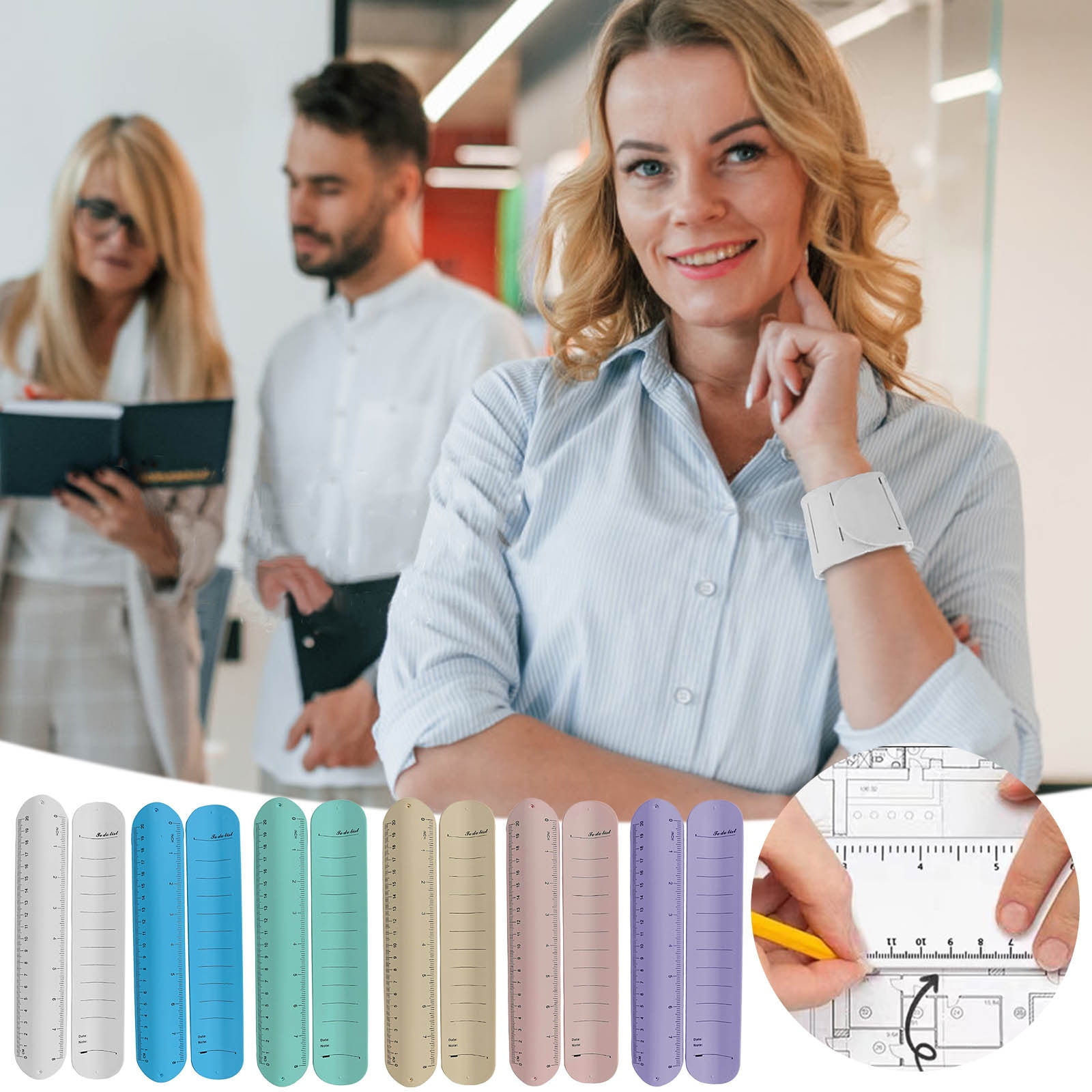 Tyidzon Silicone Wrist Slap Bracelets Nurse Wrist Notepad Waterproof ...