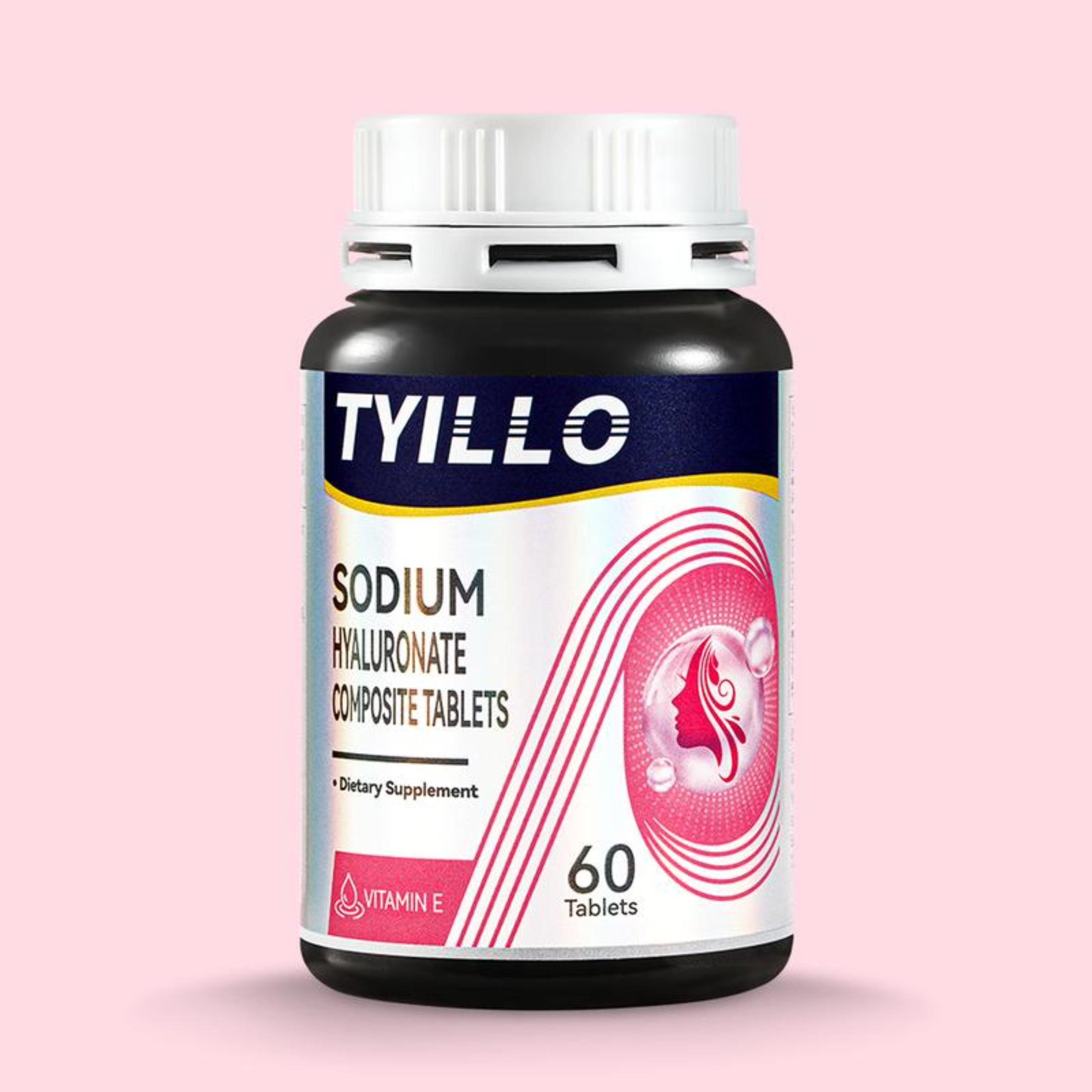 Tyillo Sodium Hyaluronate Vitamin E Complex Tablets Contains hyaluronic ...