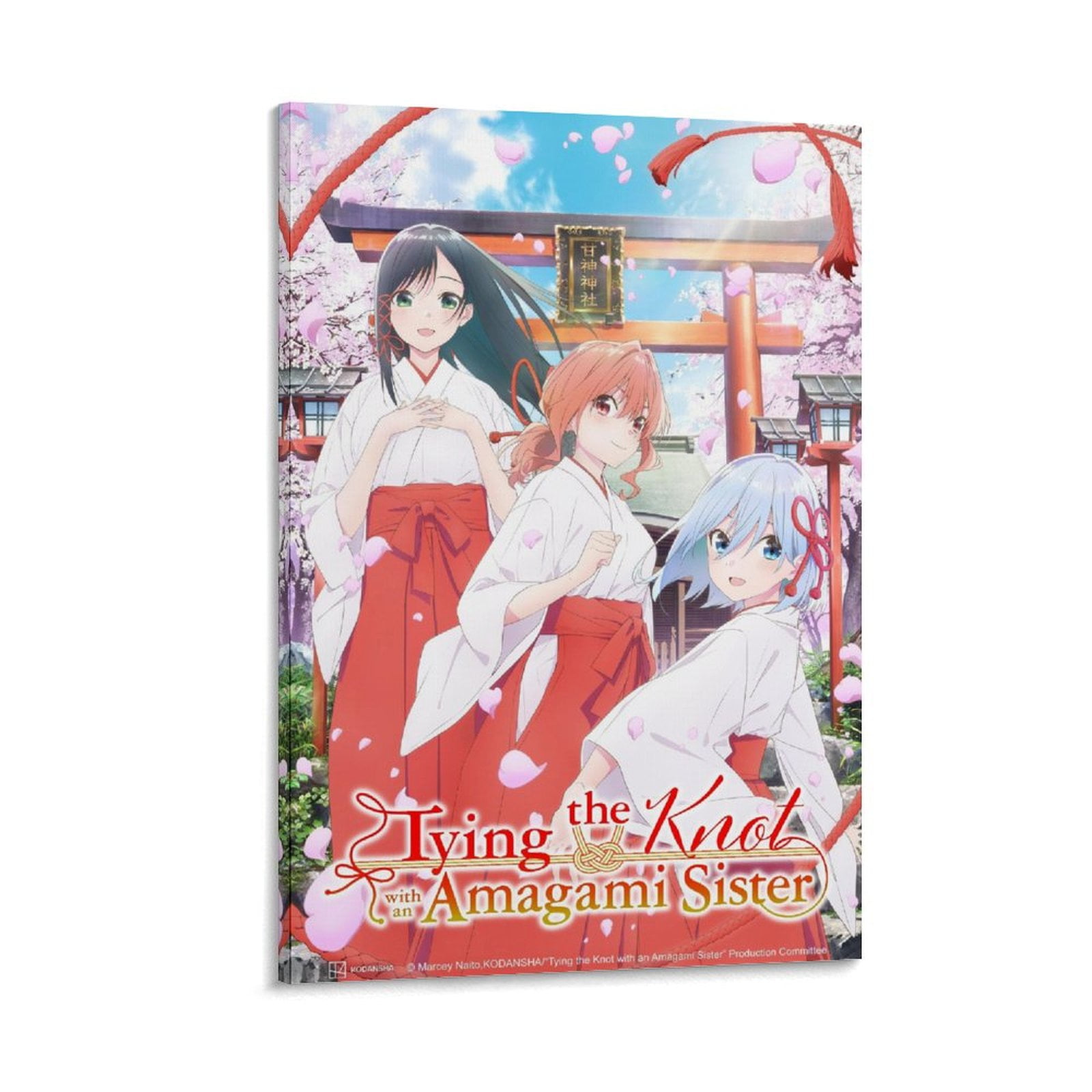 Tying The Knot with An Amagami Sister 2024 Anime Poster Canvas Wall Art ...