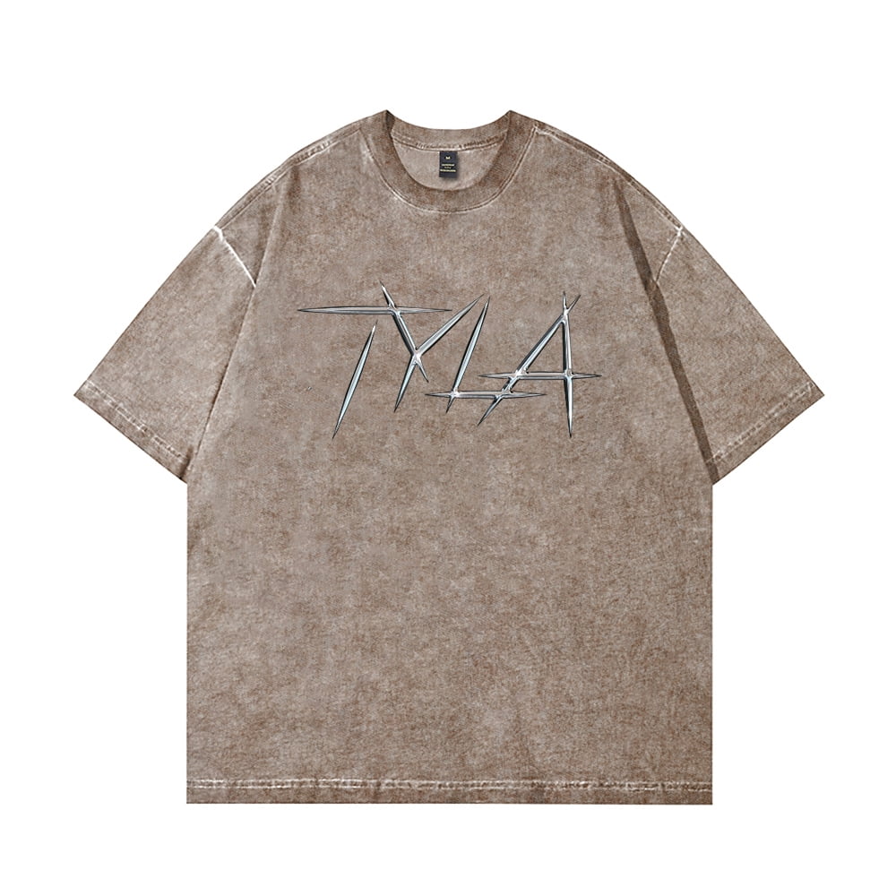 Tyla Merch T-Shirt Vintage Aged Design Casual Round Neck Short Sleeve ...