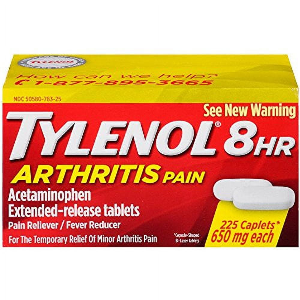 TYLENOL 8 Hour Arthritis Pain Reliever, Fever Reducer, Extended Release ...