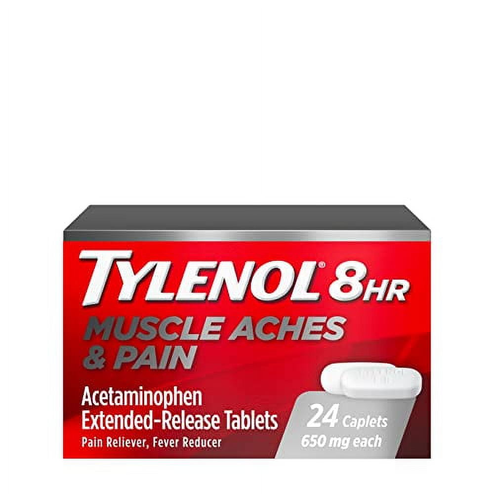 TYLENOL Muscle and Joint Pain Relief Tablets with 650 mg Acetaminophen ...