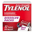 TYLENOL Extra Strength Dissolve Packs, 500 mg Acetaminophen, Berry ...