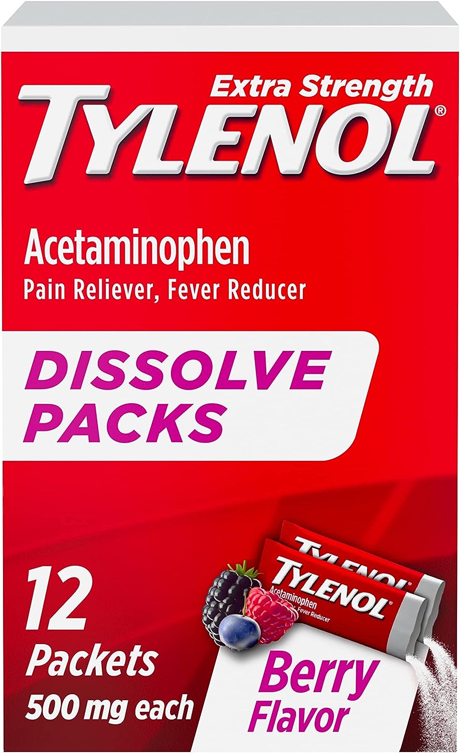 Tylenol Extra Strength Coated Tablets with Acetaminophen 500mg, 100Ct ...