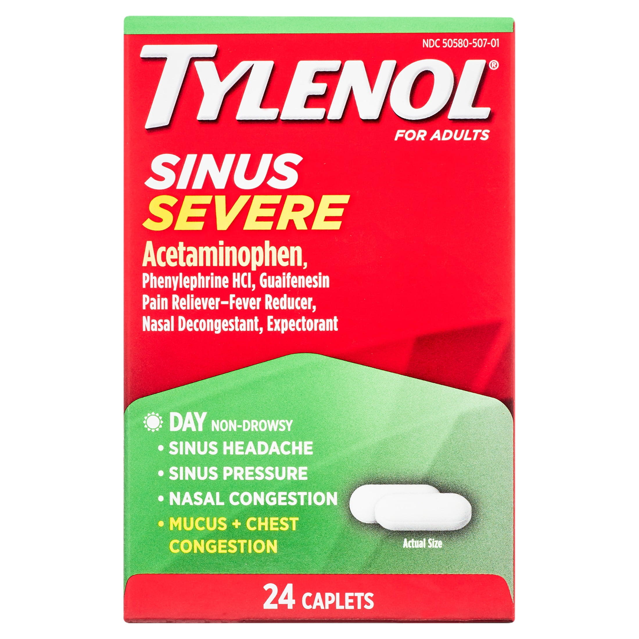 Tylenol Sinus Severe Non-Drowsy Day Cold & Flu Nepal | Ubuy