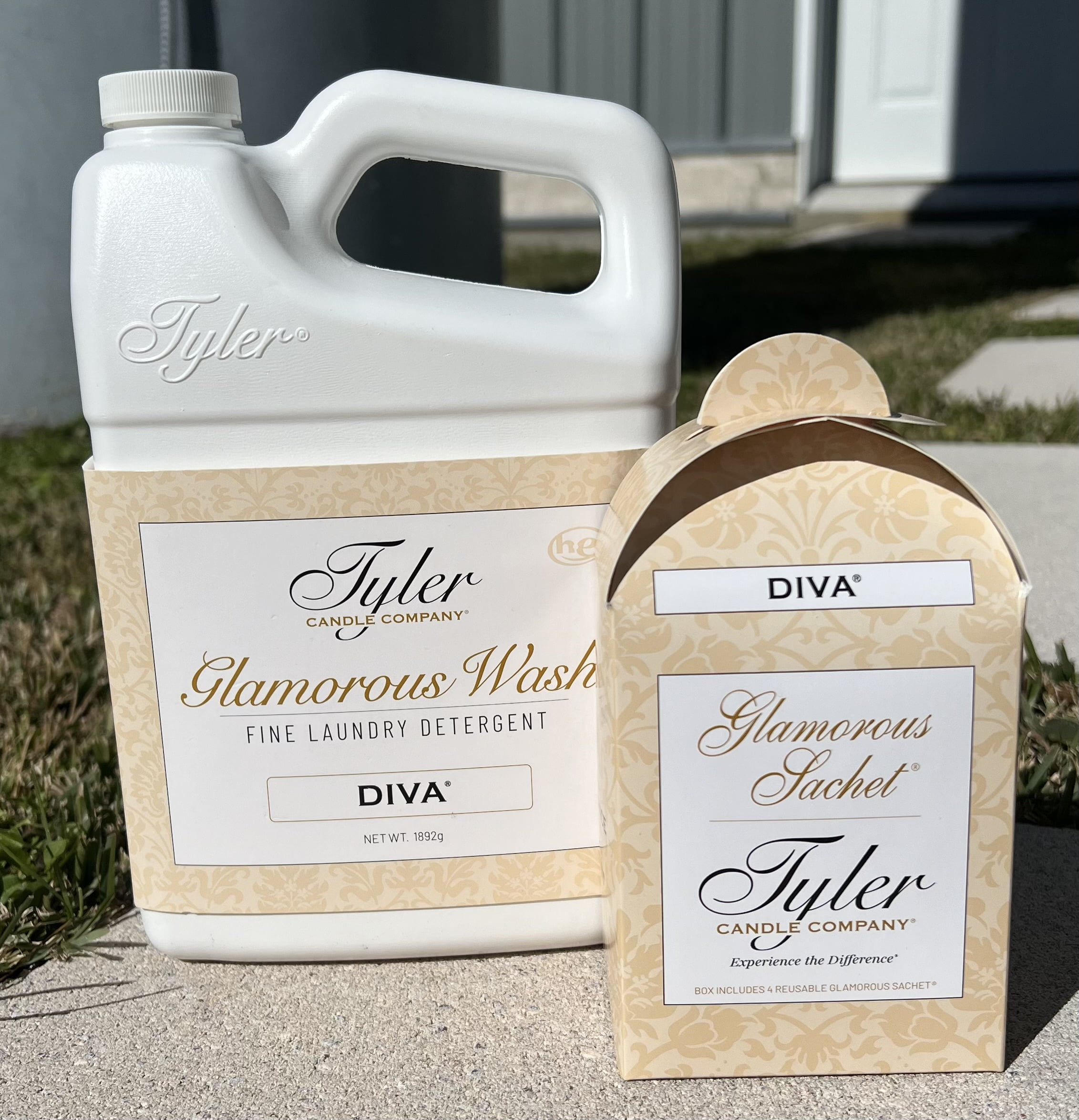 Tyler Candle Company Diva 64oz Wash, Dryer Sachets 4 Pack, Fragrance ...