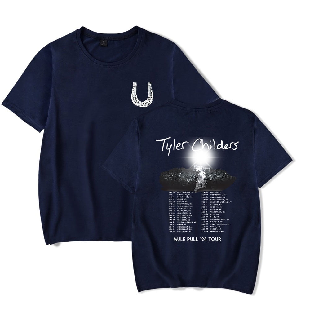 Tyler Childers 2024 Mule Pull Tour T-Shirt Rustin' In The Rain Merch ...