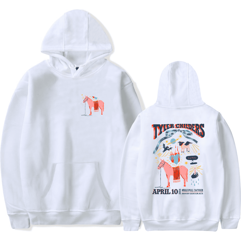Tyler Childers Merch Hoodie Mule Pull Tour 2024 Austin Numbered Hoodies ...