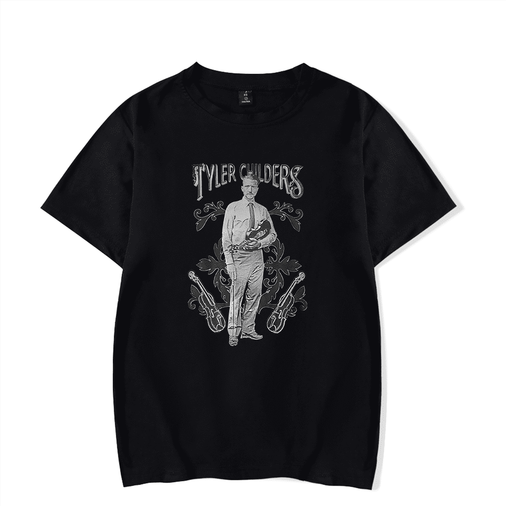 Tyler Childers Merch T Shirt Long Violent History T-Shirt Tour 2024 ...