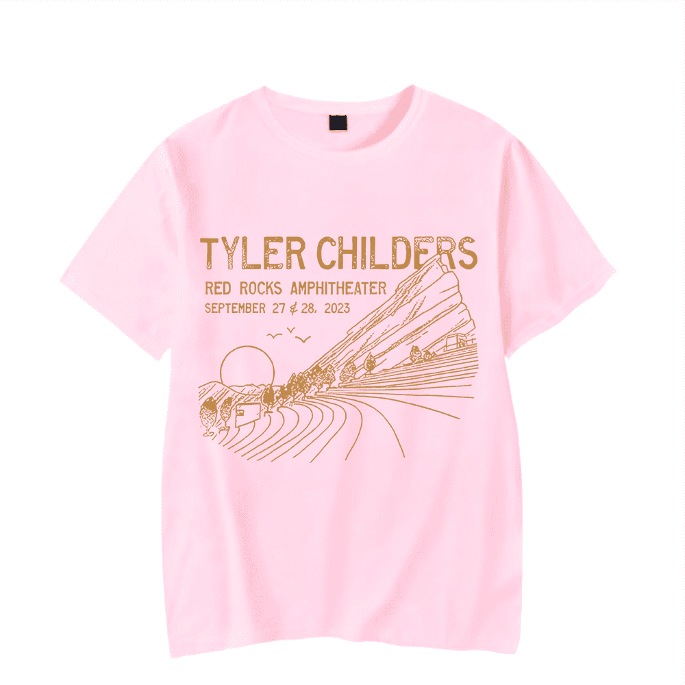 Tyler Childers Merch T Shirt Rock T-Shirt Vintage Short Sleeve For Fans ...