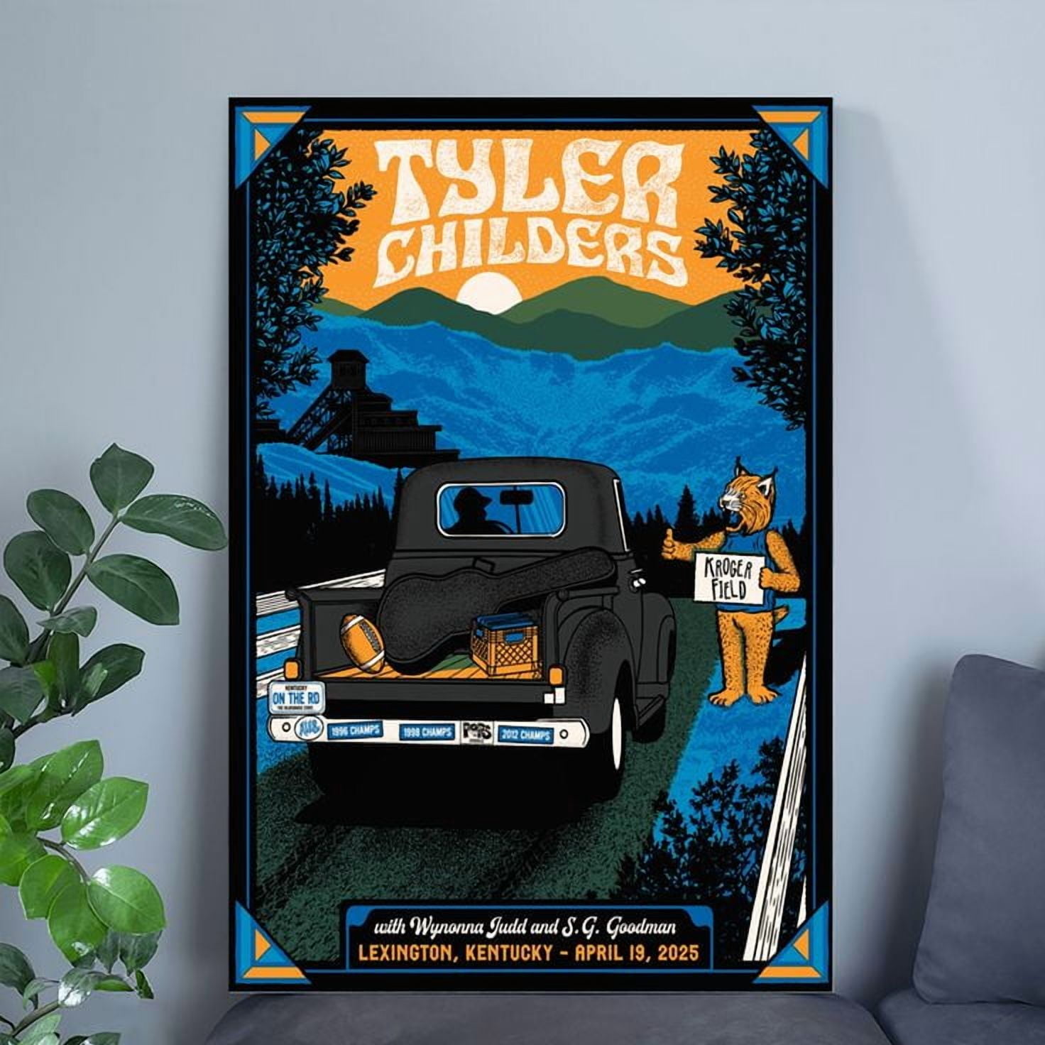Tyler Childers On April 19, 2025 In Lexington, KY Tour Poster Size 24 ...