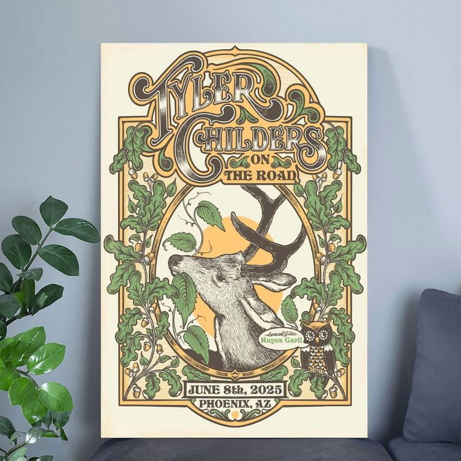 Tyler Childers Phoenix Arizona 2025 Concert Talking Stick Resort Poster ...