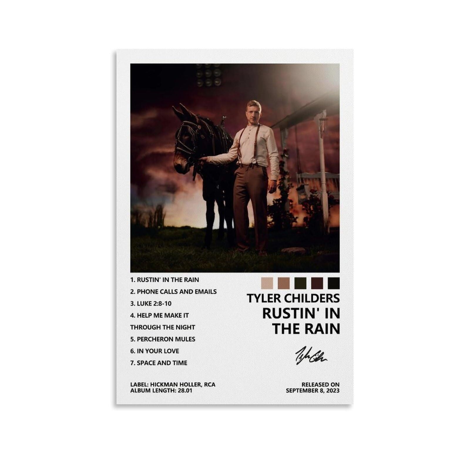 Tyler Childers Poster Rustin' in The Rain Album Cover Poster Posters ...