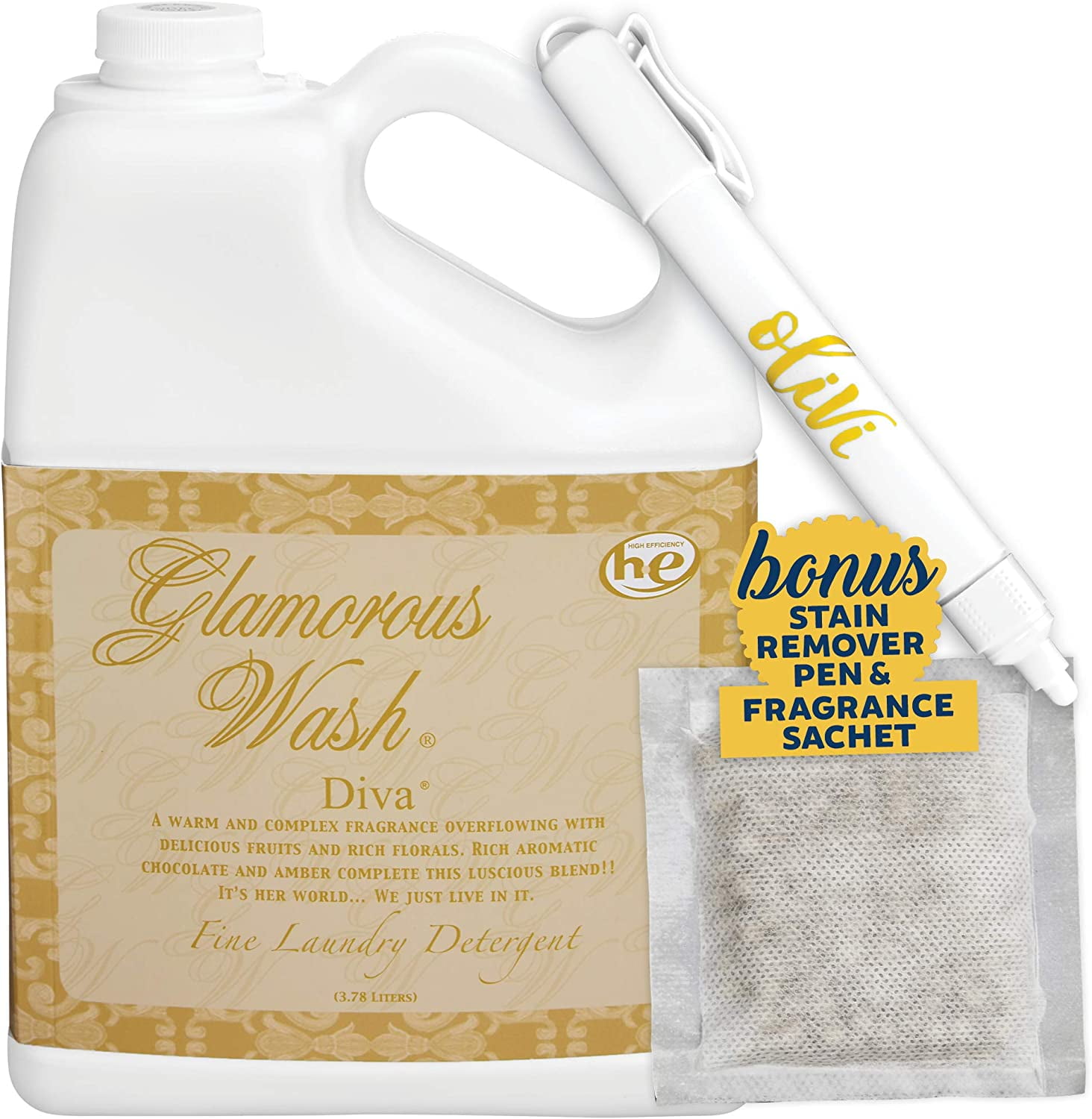 Tyler DIVA Glamorous Wash Laundry Detergent - 1 Gallon - With Olivi ...