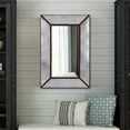Tyler Dillon Metal Framed Rectangular Rustic Accent Wall Mirror - 36"H ...