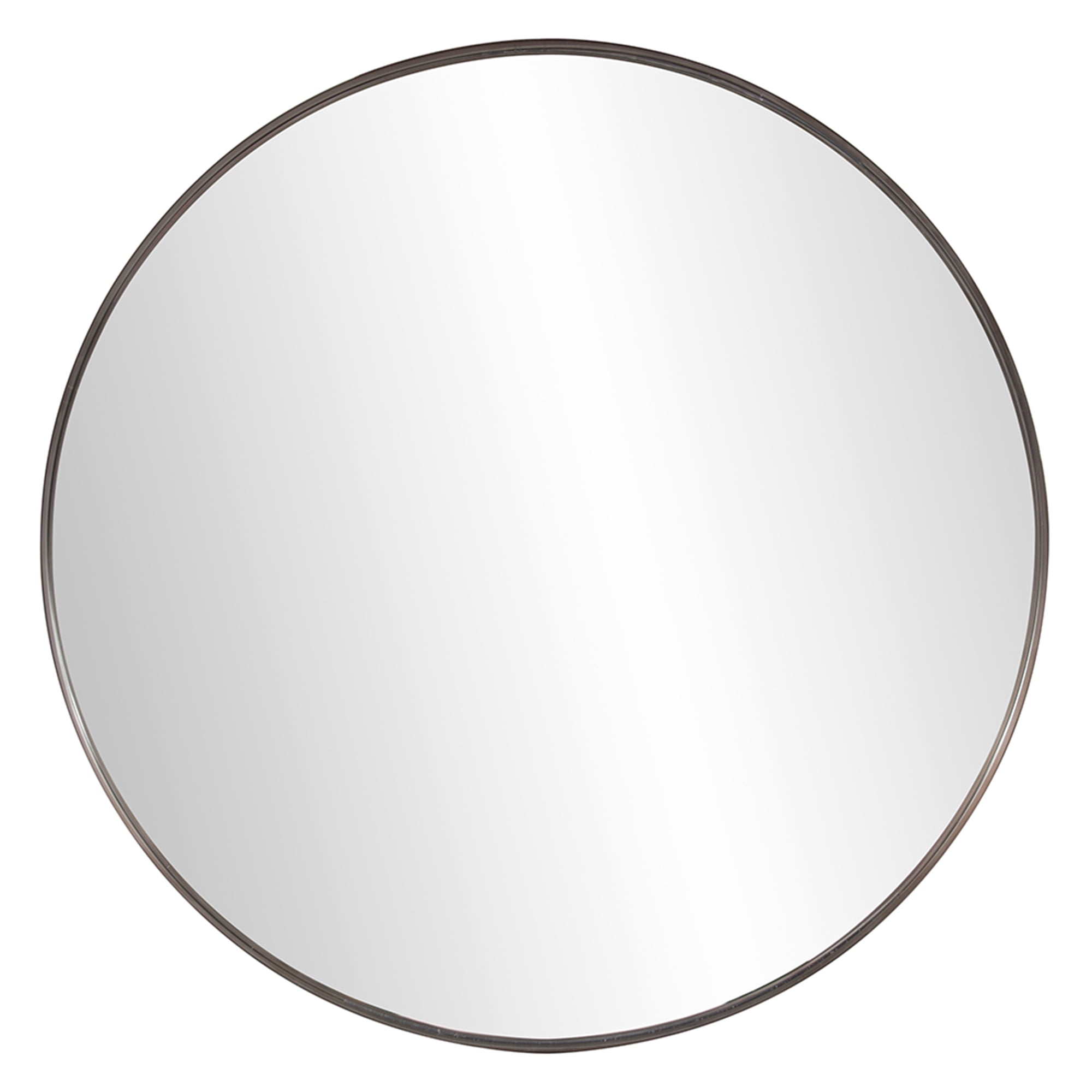 Tyler Dillon Framed Brass Round Decorative Steele Wall Mirror - Bronze ...