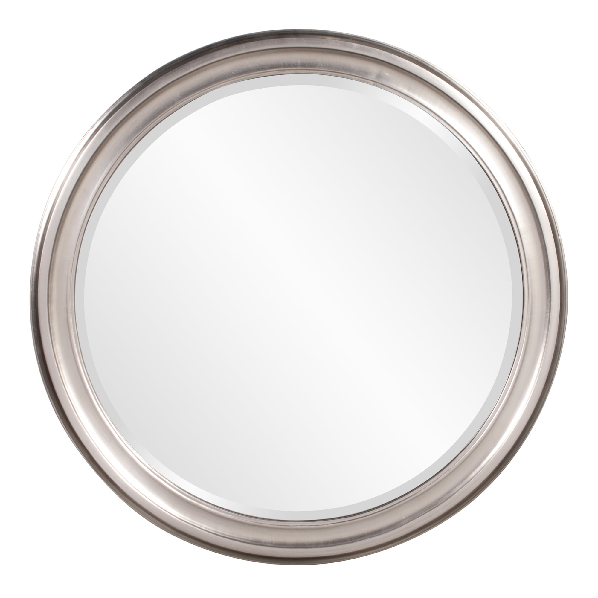 Free Shipping! Tyler Dillon Round Silver Wood Framed Wall Mirror with ...