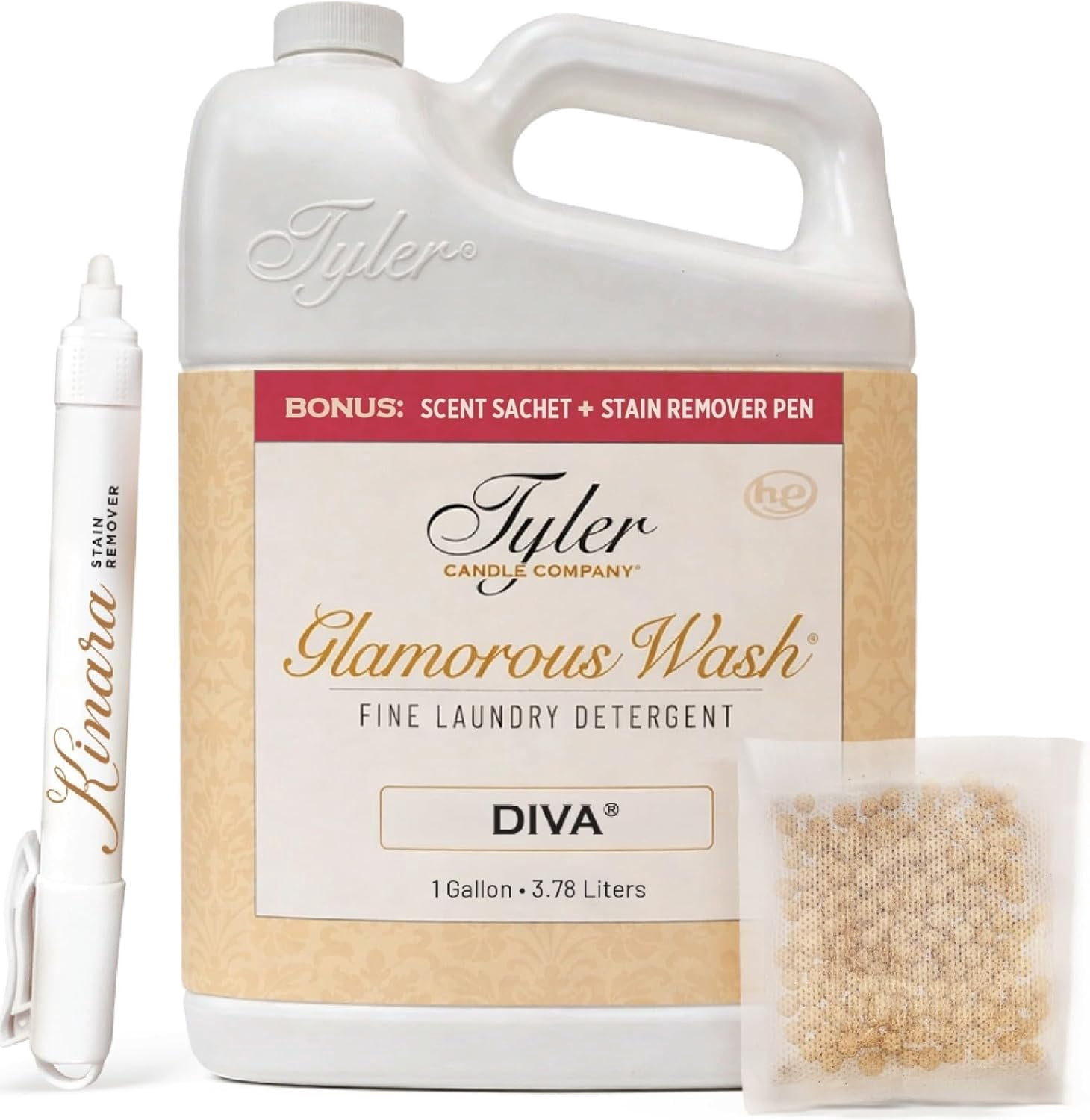 Tyler Glamorous Wash Liquid Laundry Detergent, Bundle with Stain ...