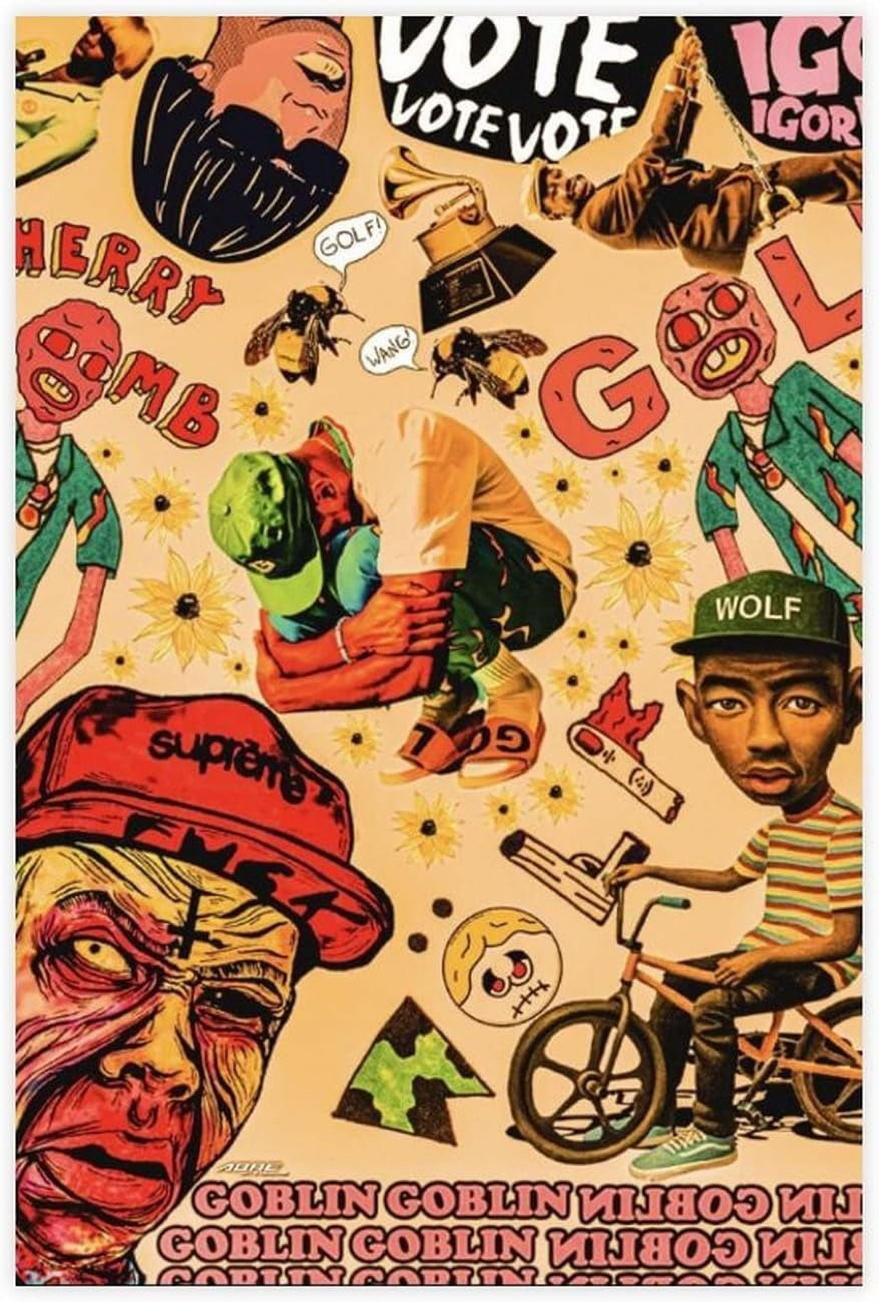 Tyler Gregory Okonma Tyler The Creator American Rapper Posters 3 Canvas ...