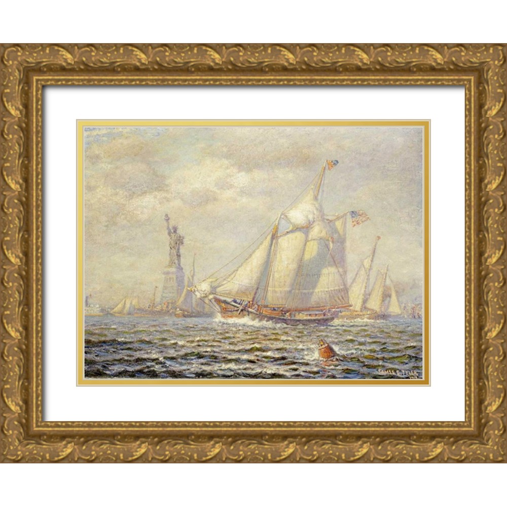 Tyler, James Gale 14x11 Gold Ornate Wood Framed with Double Matting ...