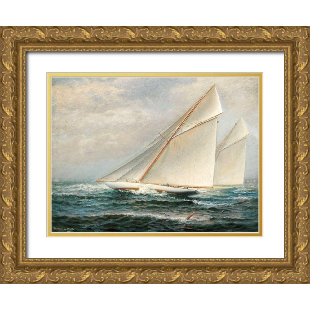 Tyler, James Gale 24x19 Gold Ornate Wood Framed with Double Matting ...