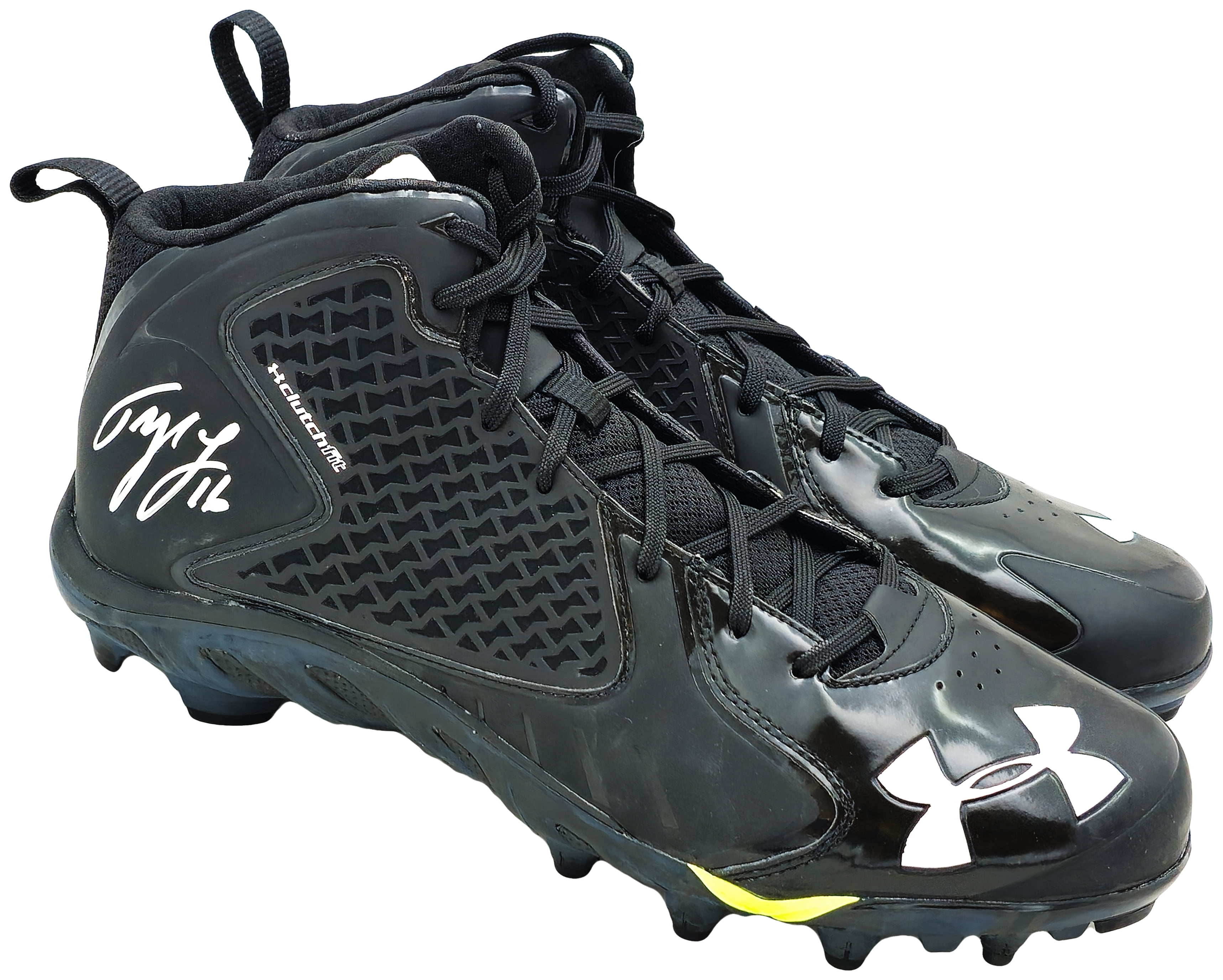 Tyler Lockett Autographed Black Under Armour Cleats Seattle Seahawks ...