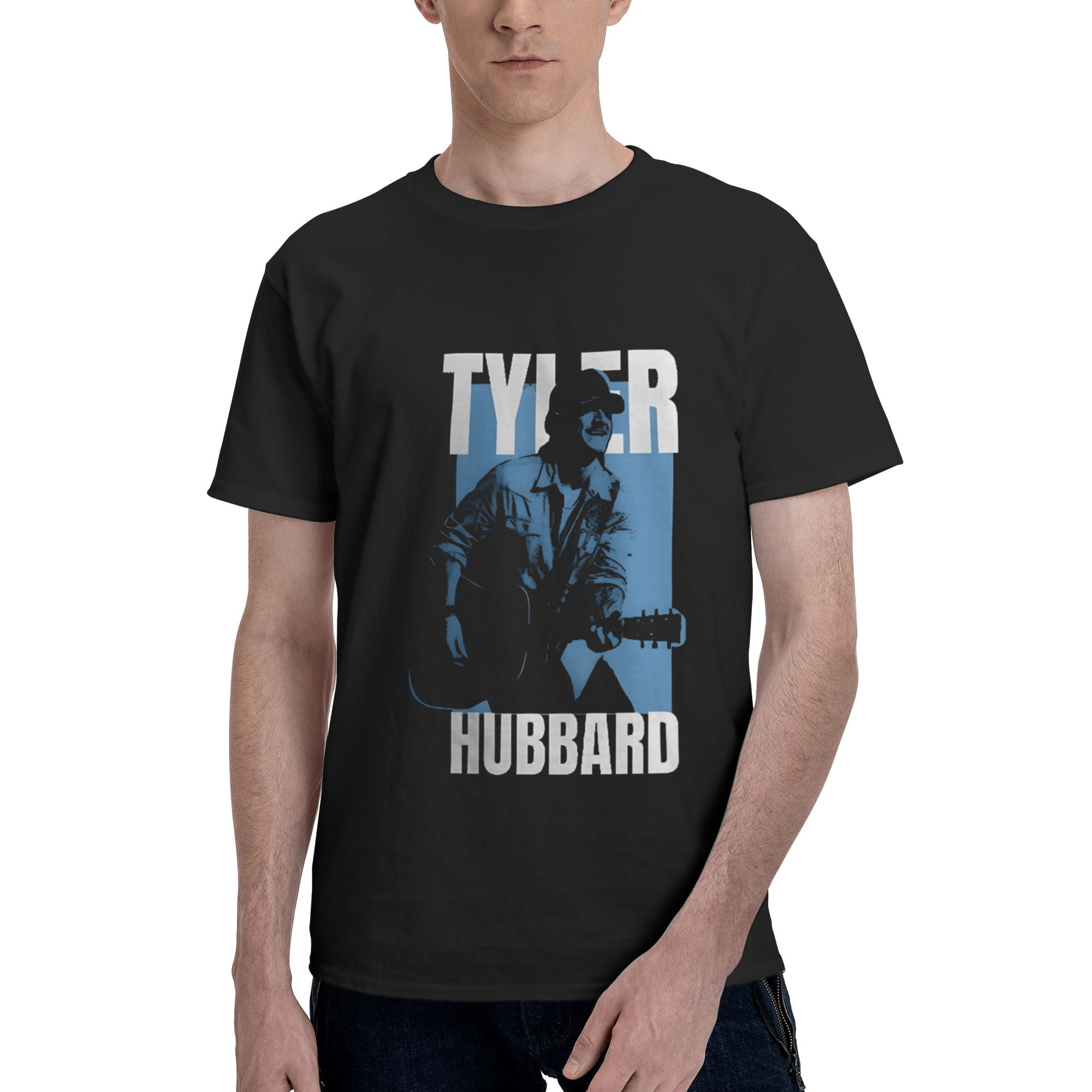 Tyler Music Hubbard Classic Men's Cotton Short Sleeve T-Shirt Black ...