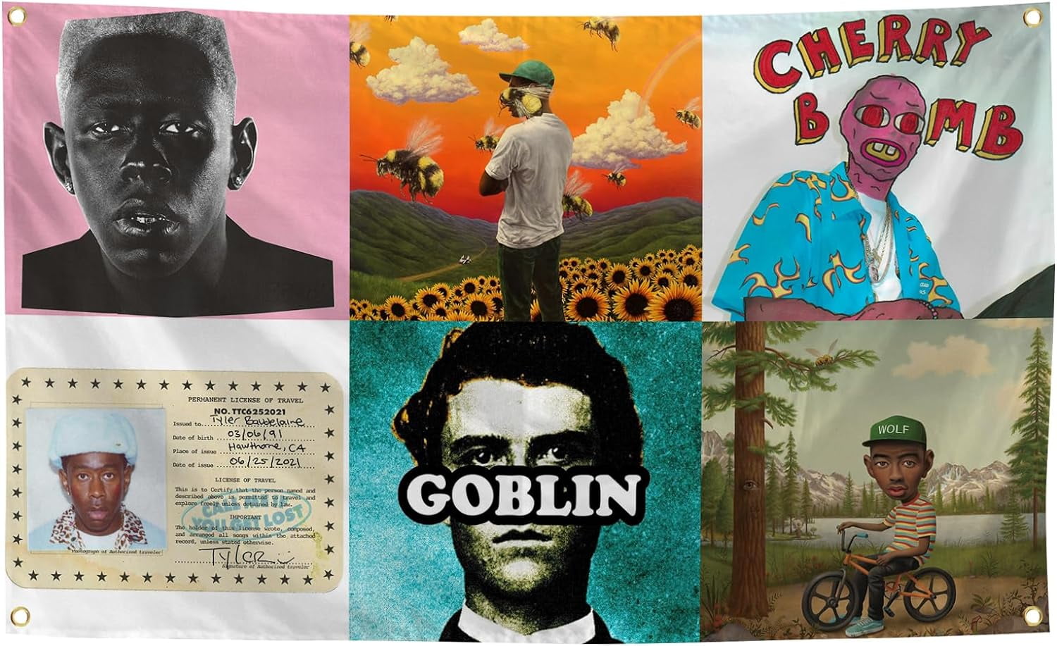 Tyler Rapper Singer The Creator Tapestry Album Cover Tapestry 3x5 Feet ...