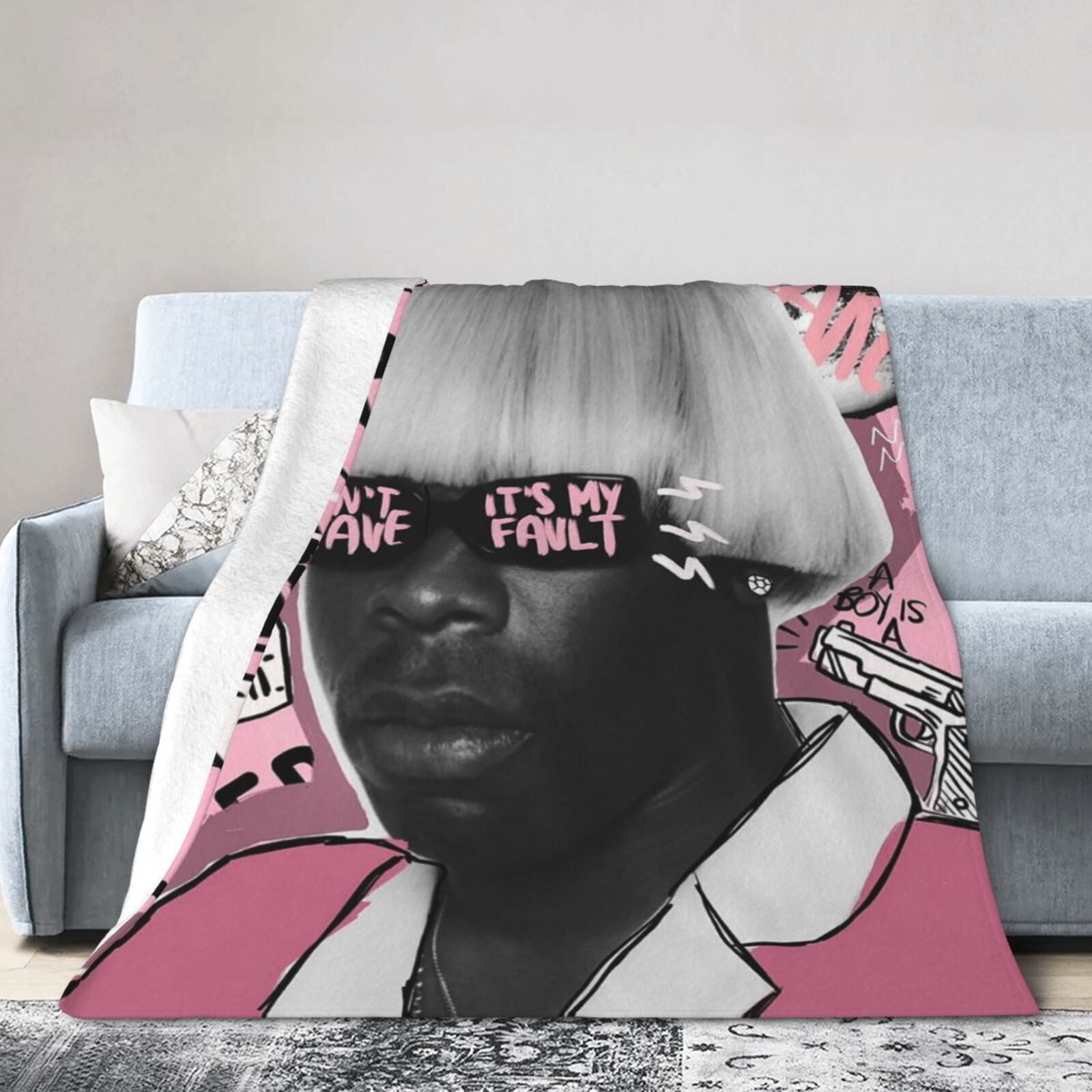 Tyler Rapper-Tyler, The Creator Blankets Throw Blankets For Couch Bed ...