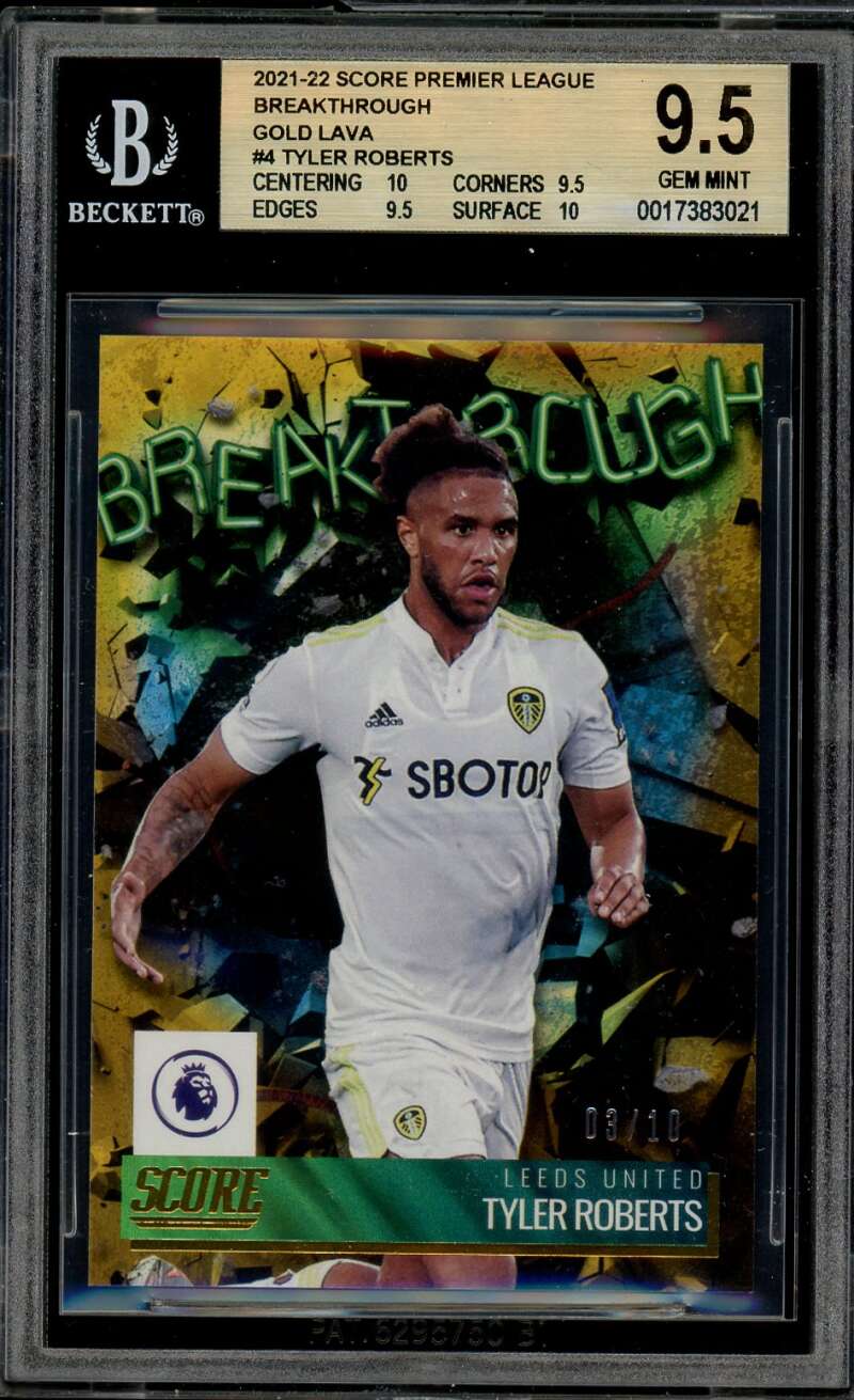 Tyler Roberts Card 2021-22 Score Premier League Gold Lava (3 of 10) #4 ...