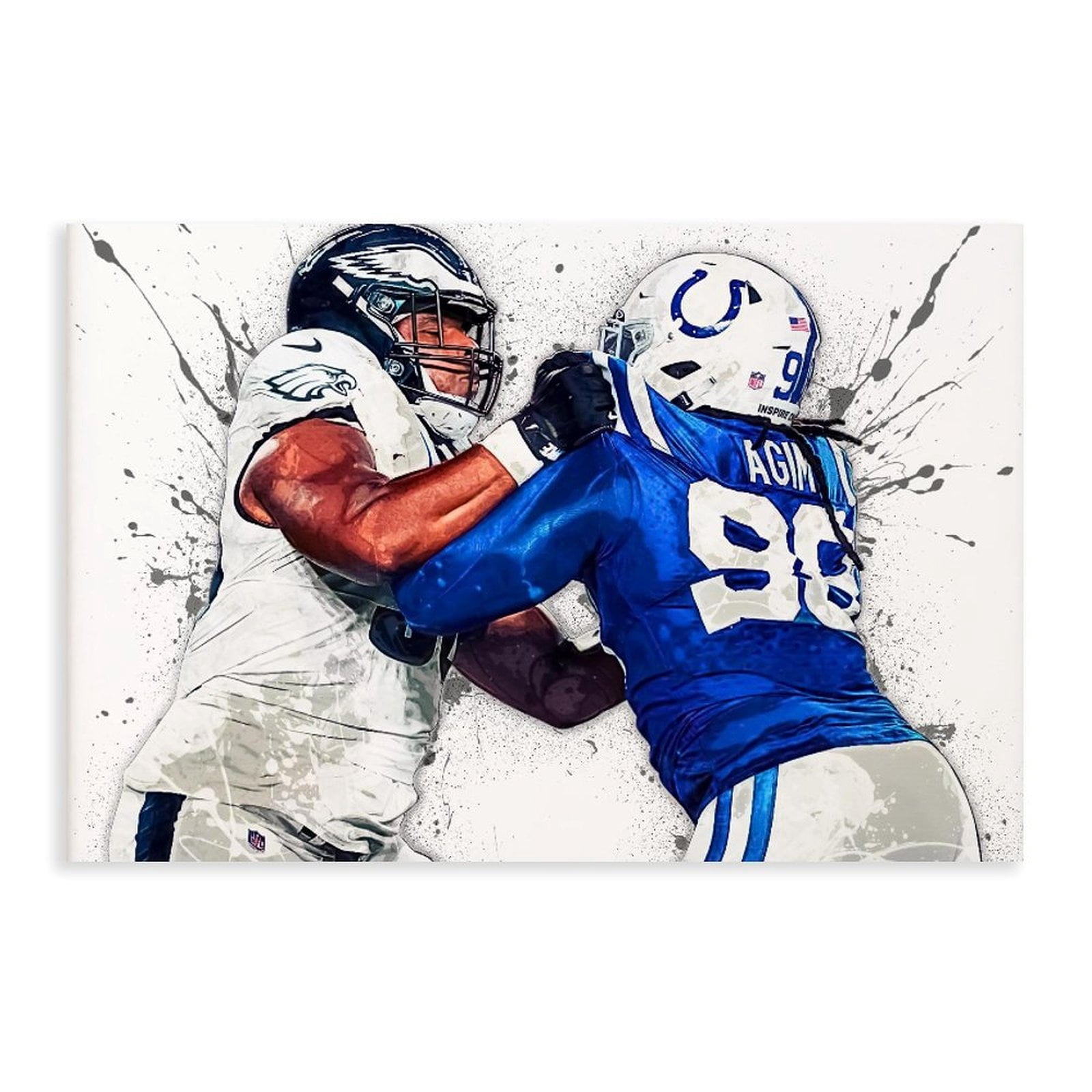 Tyler Steen Mctelvin Agim, Football Players, Canvas Football Poster ...