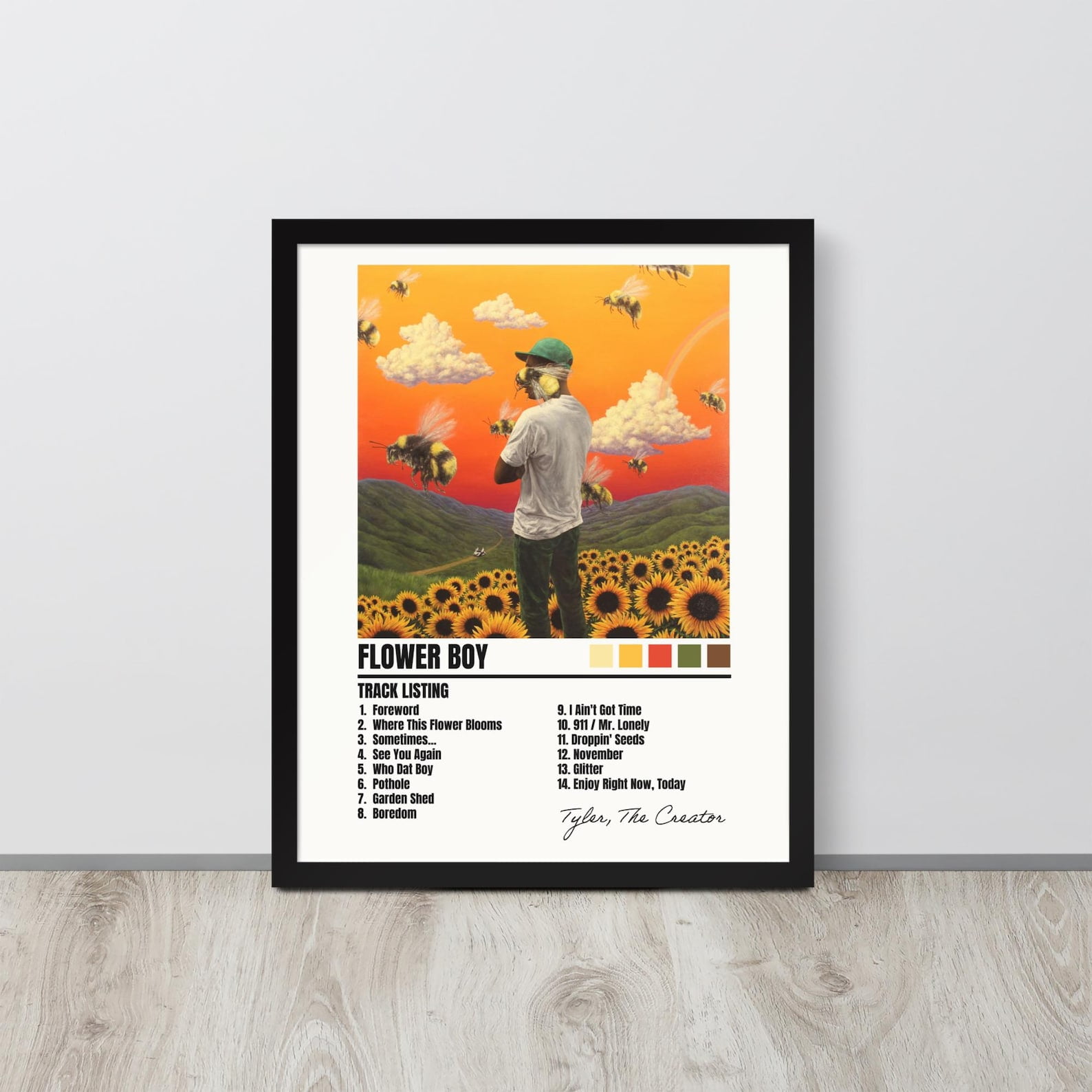 Tyler, The Creator Flower Boy Poster, Music, Trendy Poster – Rap Album ...