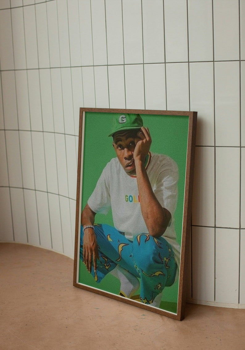 Tyler The Creator Green Poster - Perfect for bedroom - Aesthetic Print ...