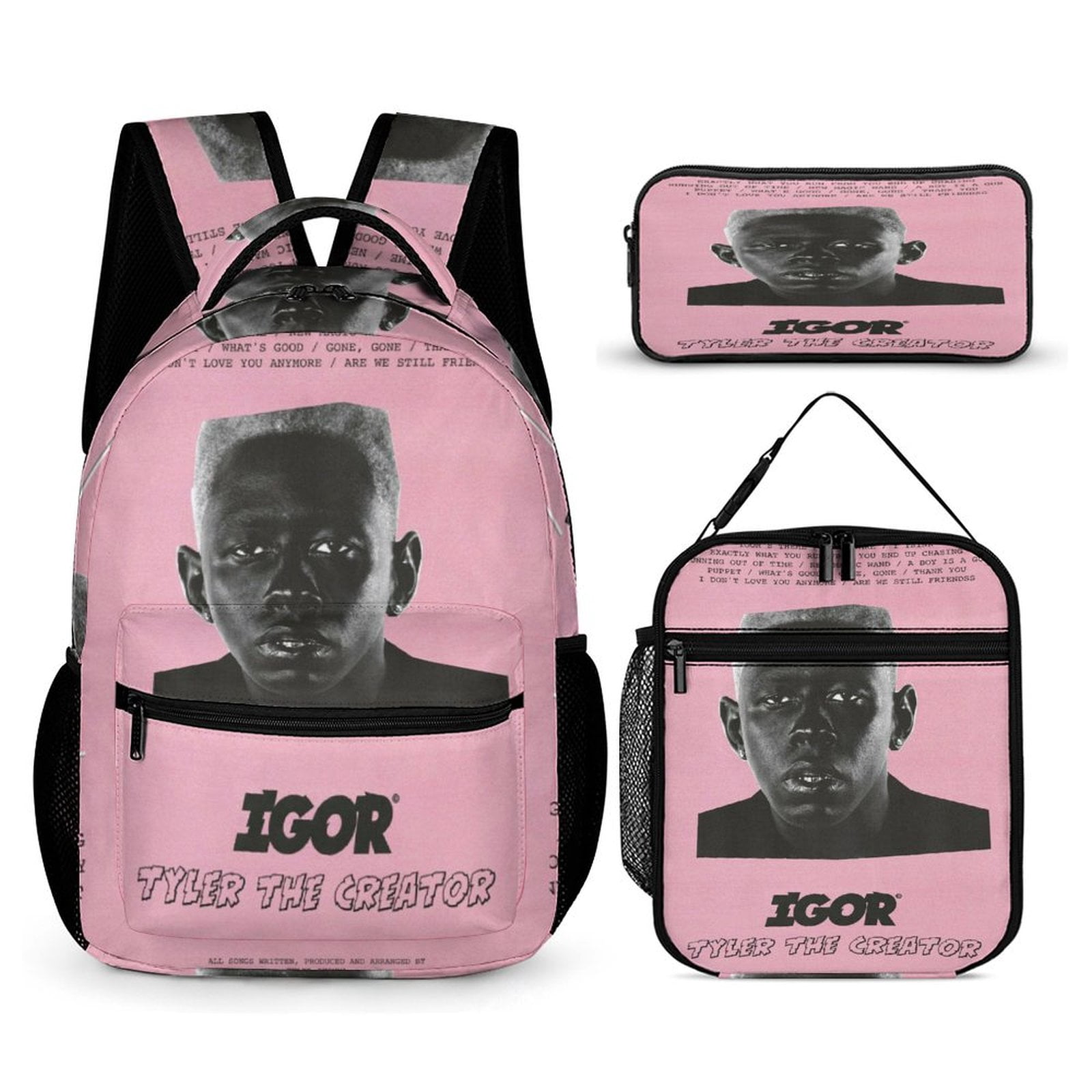 Tyler The Creator Igor Poster 3 Piece Backpack Set Anime Casual Daypack ...