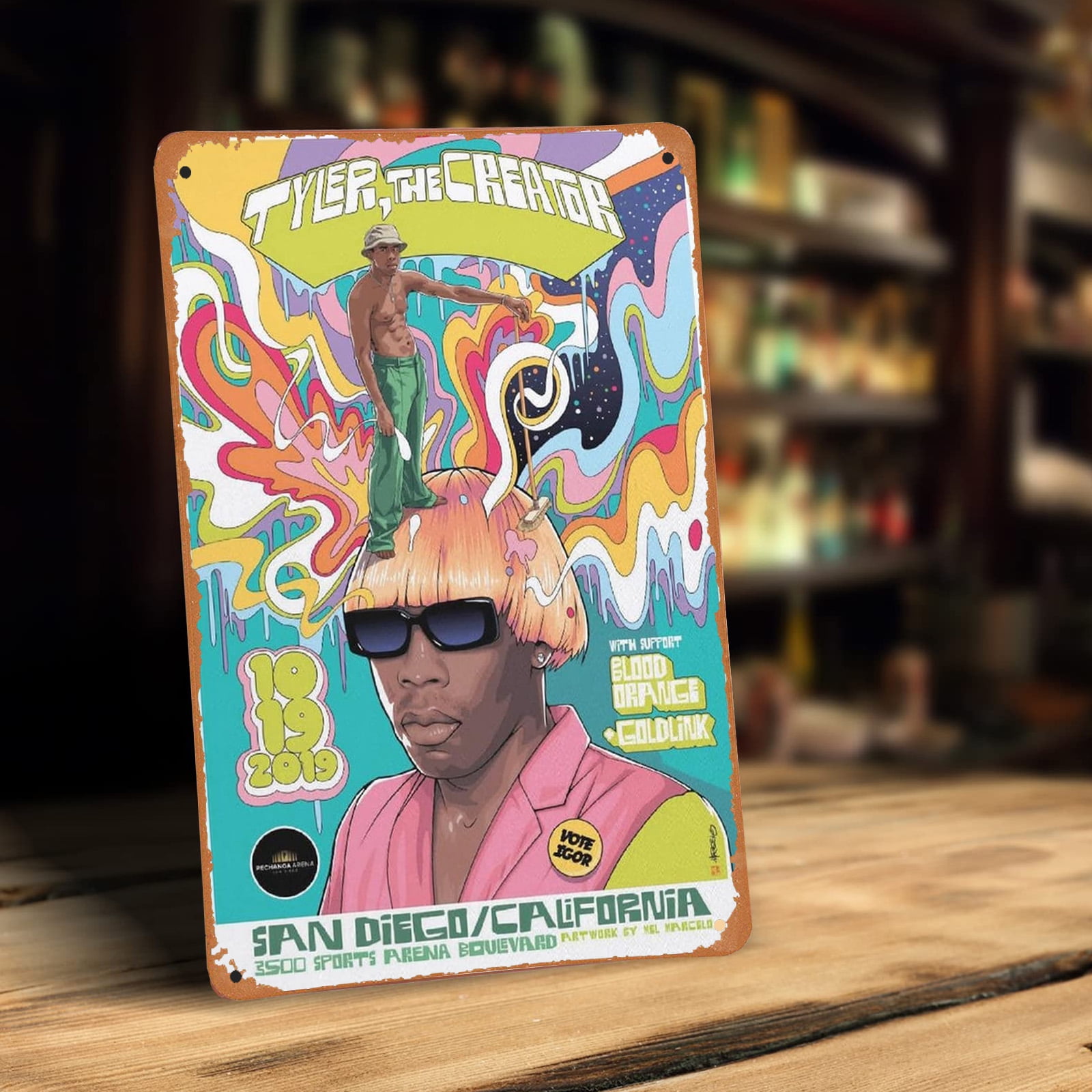 Tyler The Creator Poster Gifts Music Retro Vintage Metal Tin Sign Wall ...