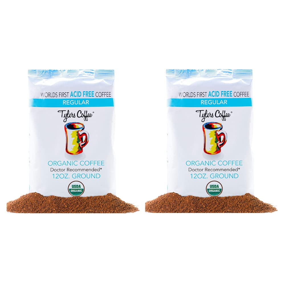 Tyler’s No Acid Organic Ground Coffee - 100% Arabica Full Flavor ...