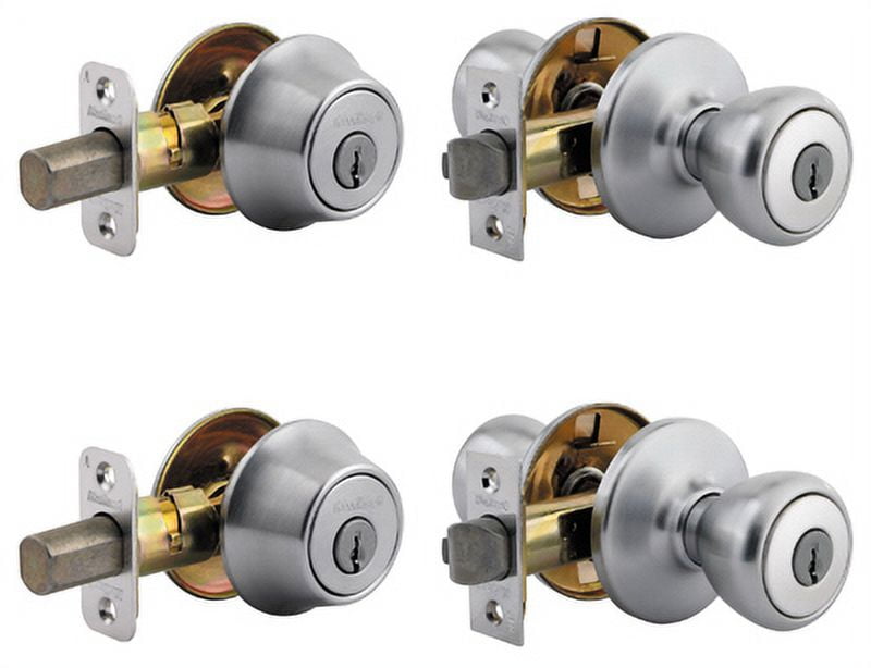 Tylo Project Pack .Kwikset Security KA2 Satin Chrome Finish Combo L ...
