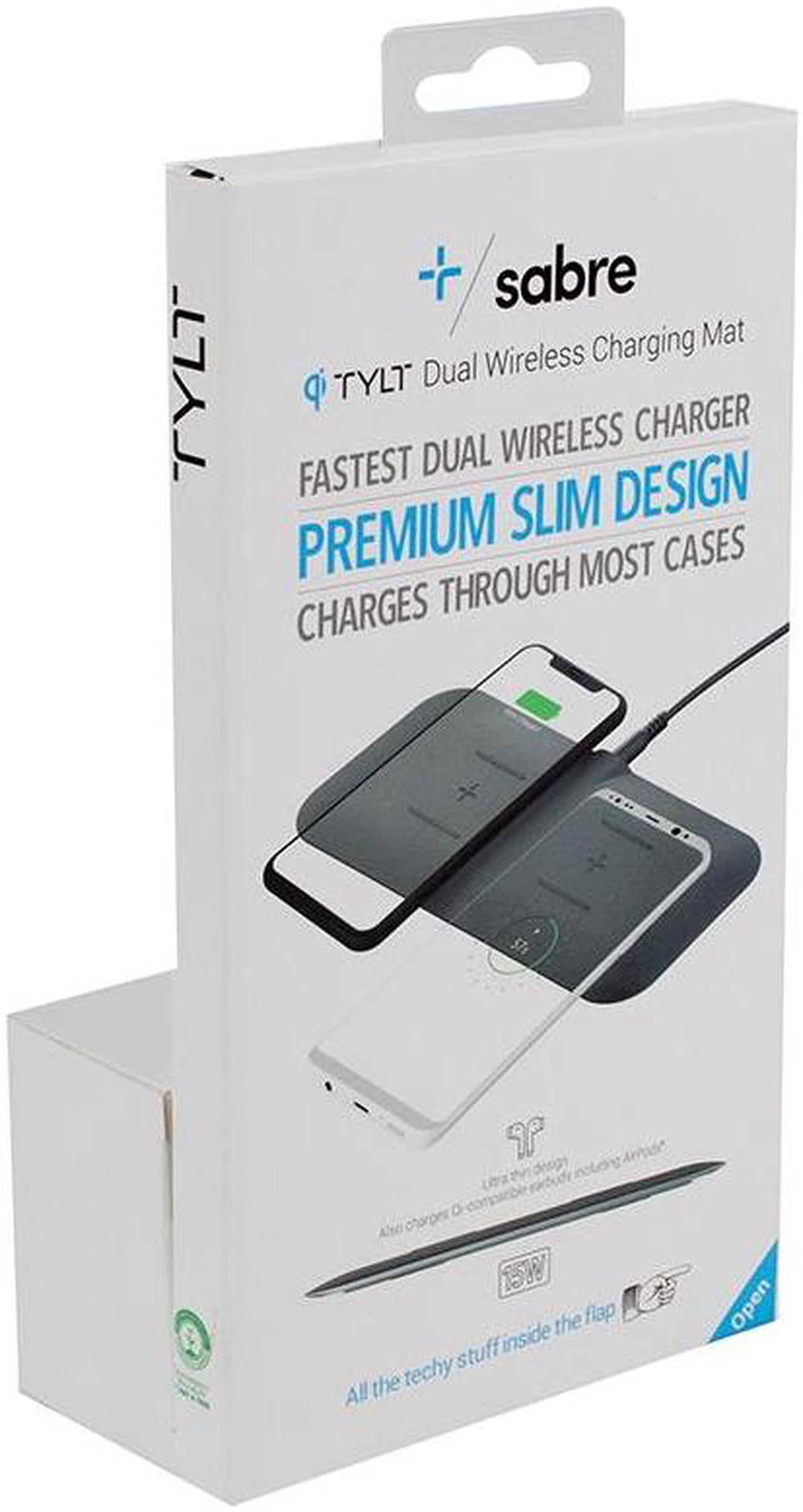 Tylt Dual 15W Ultra Thin Wireless Charging Pad - Walmart Business Supplies