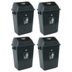 Free Shipping! Phoenix 35 Gallon Outdoor Trash Can with Lid, Black ...