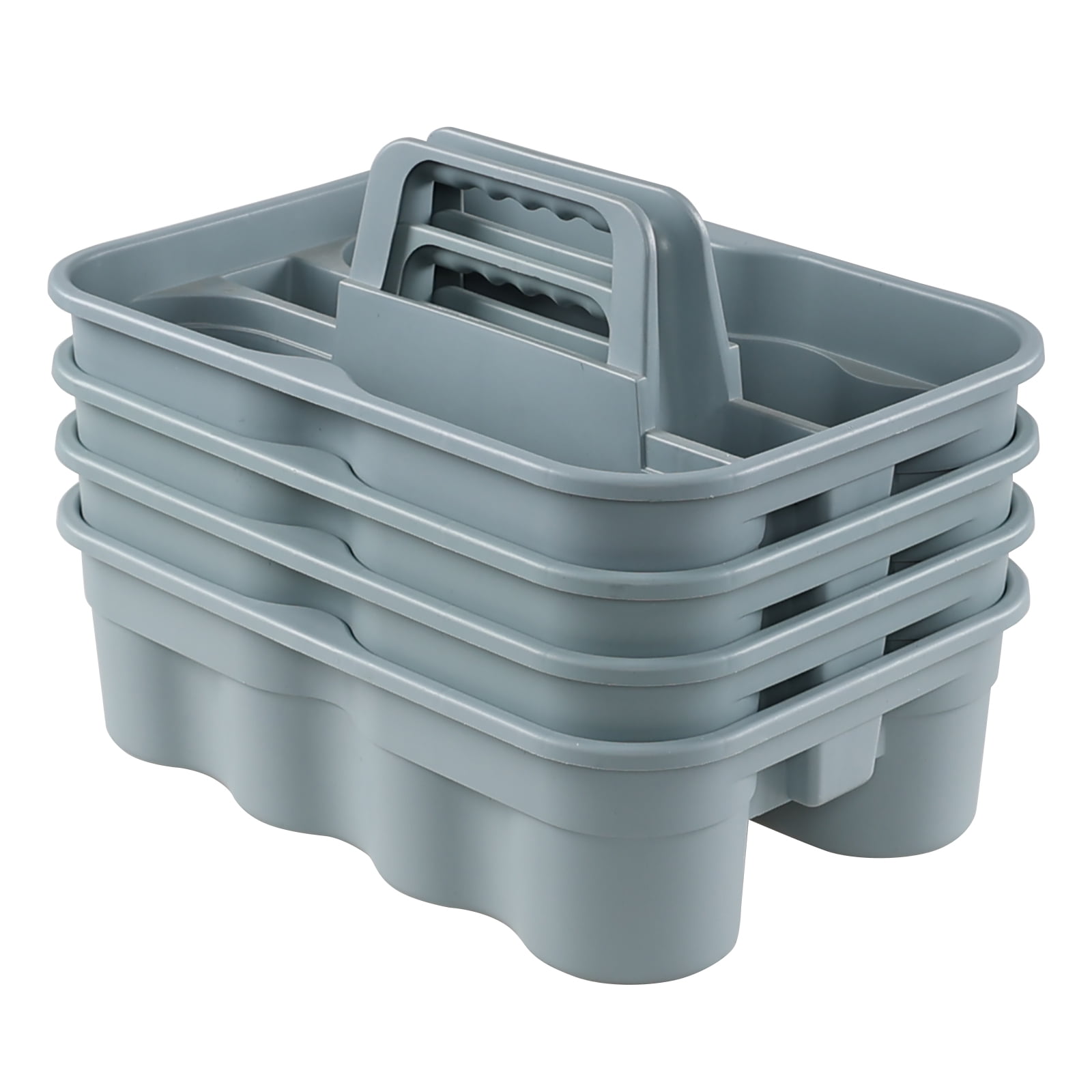 Tyminin 4-Pack Plastic Cleaning Caddy with Handle, Plastic Cleaning ...