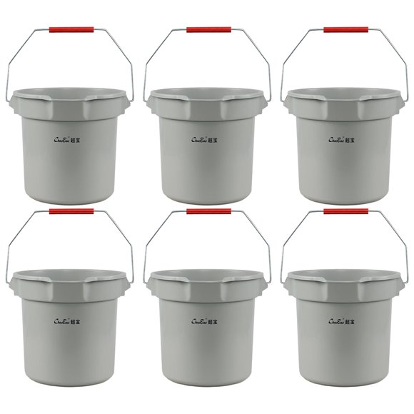 Industrial 5-Gallon Buckets with Pour Spouts for Easy Handling