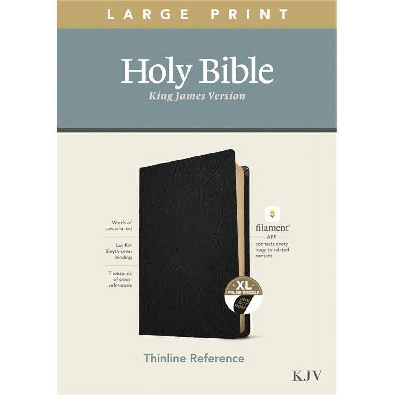 Tyndale House Publishers 244523 KJV Large Print Thinline Reference ...