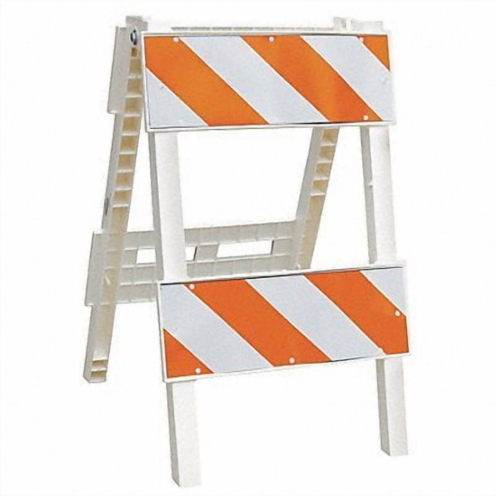 Type 2 Folding Barricade, Orange/White$$Safety & Emergency - Walmart.com