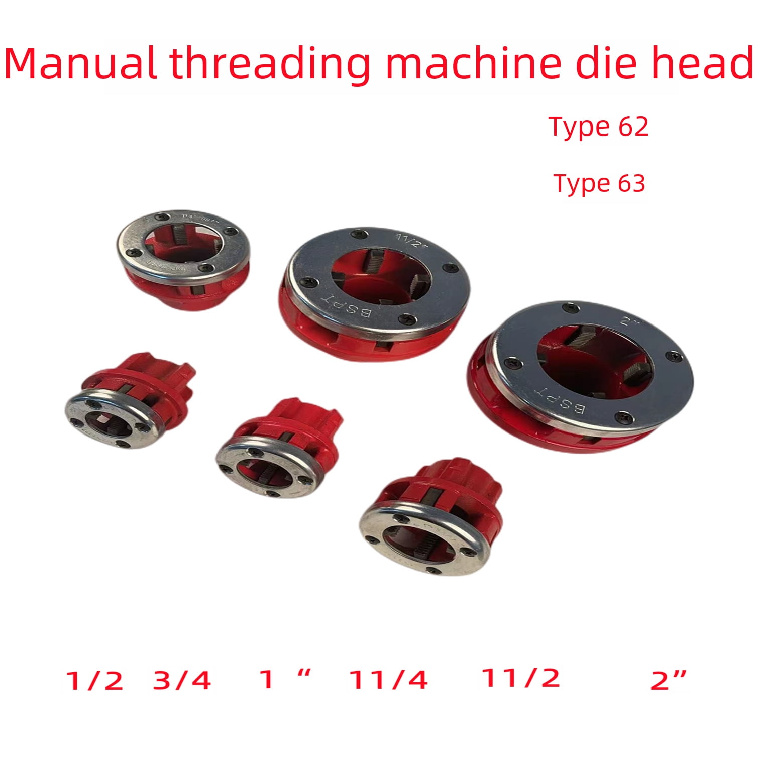 Type 62 die head 4 points 6 points 1/2 3/4 1 inch dumpling die head ...