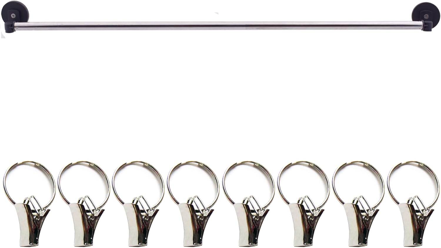Type A 39" Magnetic Curtain Rod for Metal Door,Magnetic Window Café ...