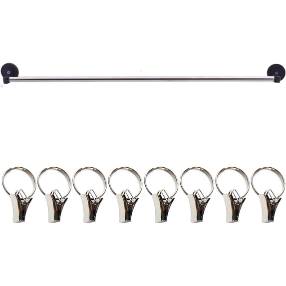 Type A 39" Magnetic Curtain Rod for Metal Door,Magnetic Window Café ...